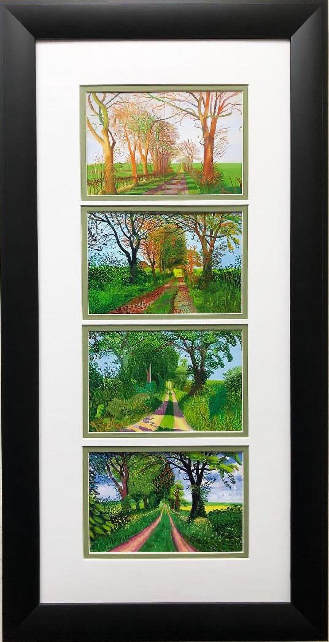 David Hockney "Four Seasons Tree Tunnels" Custom Framed Art - Book ...