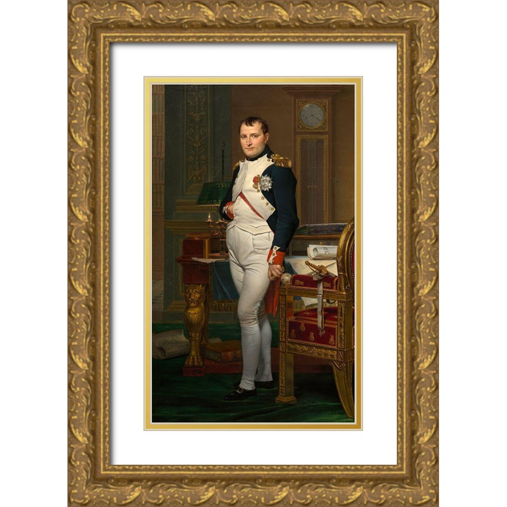 David, Jacques-Louis 21x32 Gold Ornate Wood Framed with Double Matting ...