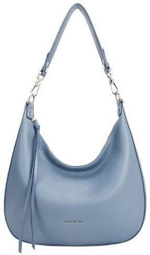 David Jones Large Scoop Shoulder Handbag - Light Blue - Walmart.com