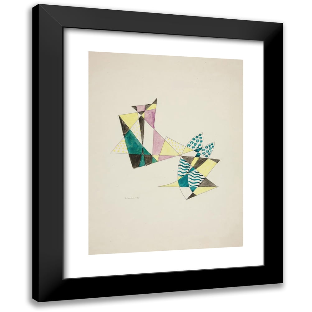 David Kakabadzé 11x14 Black Modern Framed Museum Art Print Titled ...