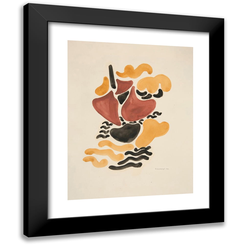 David Kakabadzé 19x24 Black Modern Framed Museum Art Print Titled ...