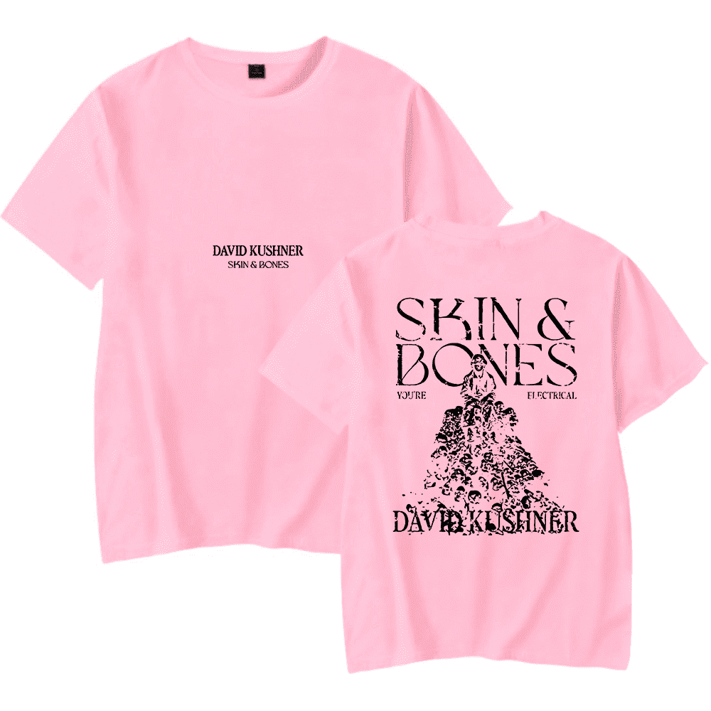 David Kushner Merch Skin and Bones Men's and women's summer pure cotton ...