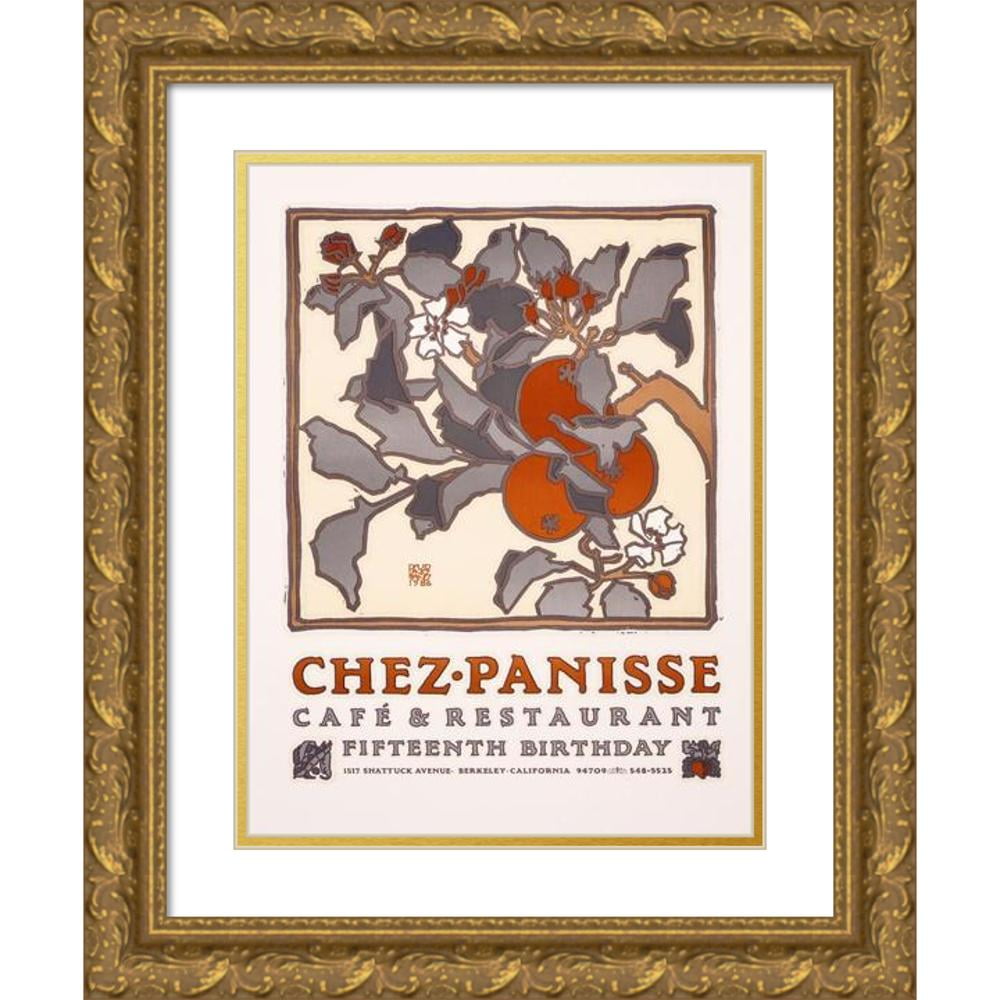 David Lance Goines 19x24 Gold Ornate Framed and Double Matted Museum ...