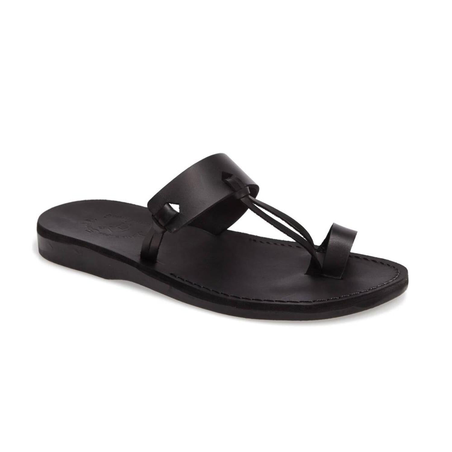 David - Leather Open Toe Sandal - Mens Sandals - Walmart.com