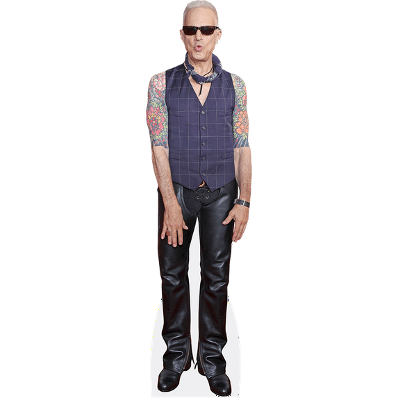 David Lee Roth (Tattoos) Life Size Cutout. Standee. - Walmart.com