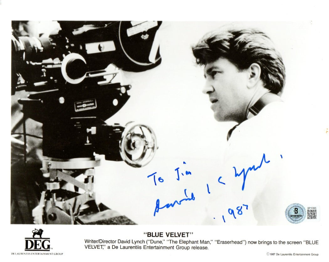 David Lynch Signed Autographed 8X10 Photo Blue Velvet "To Jim" BAS BP10365 - Walmart.com