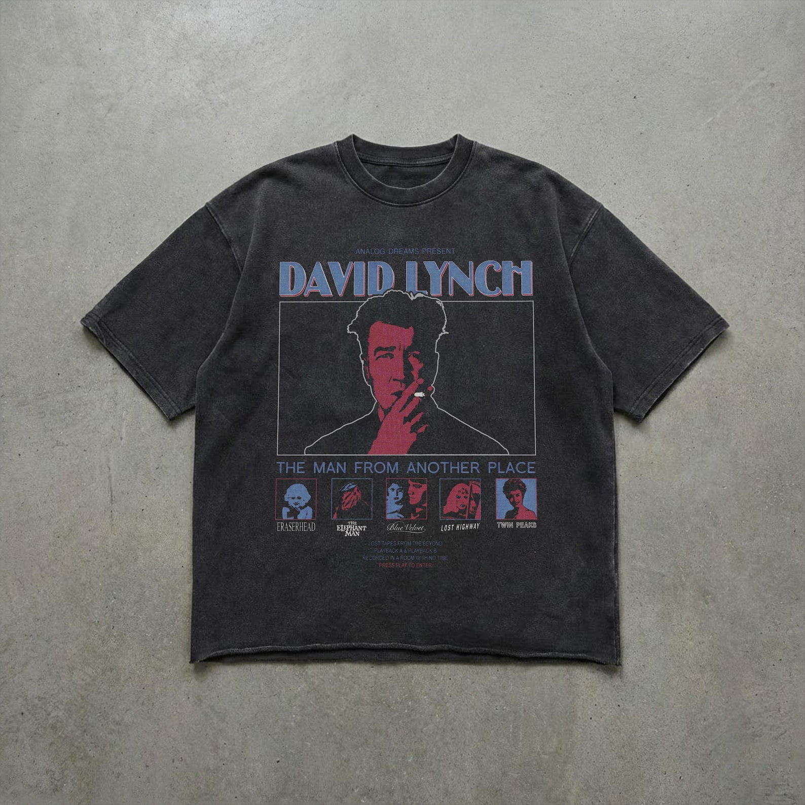David Lynch Vintage Graphic Tee, Surreal Cinema Art Shirt, Cult Film ...