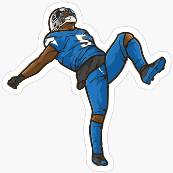 David Montgomery Celebration Sticker Phone Decal Water Bottle Stickers ...