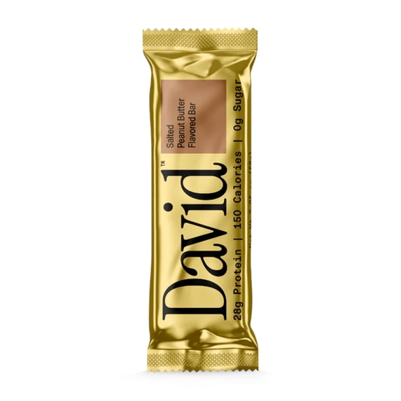 David Gold High Protein Bars, Salted Peanut Butter, 28g Protein - 1ct ...