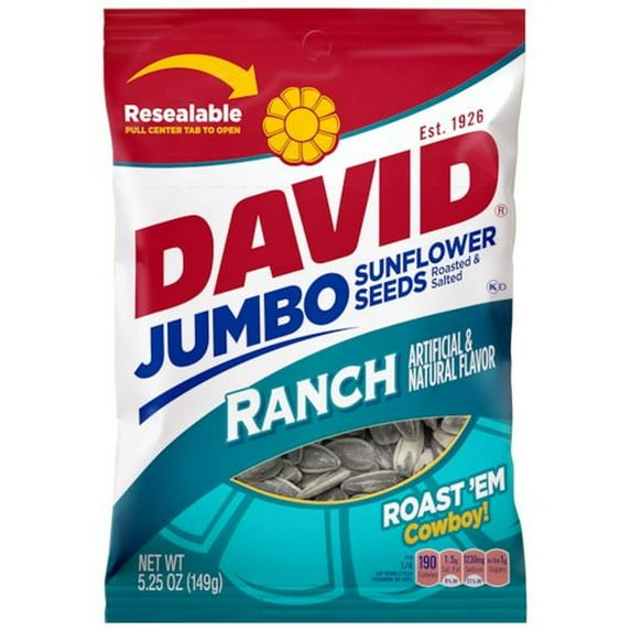 David Ranch In-Shell Sunflower Seeds, 5.25 Ounce -- 12 per Case ...