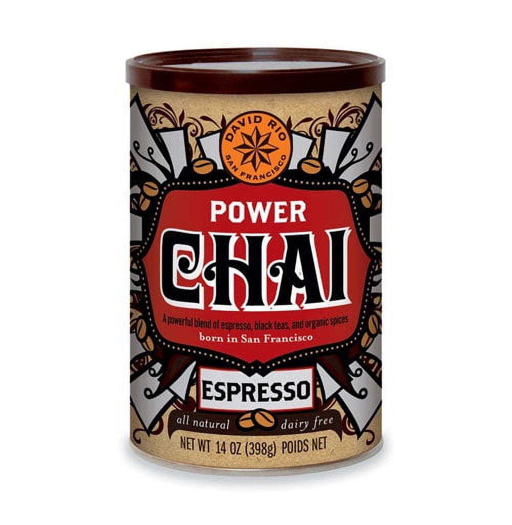David Rio Power Chai Espresso, Powdered Tea, 14 Oz - Walmart.com