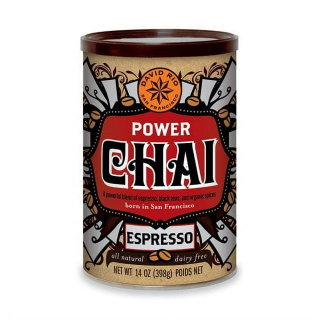 David Rio Power Chai Espresso, Powdered Tea, 14 Oz - Walmart.com