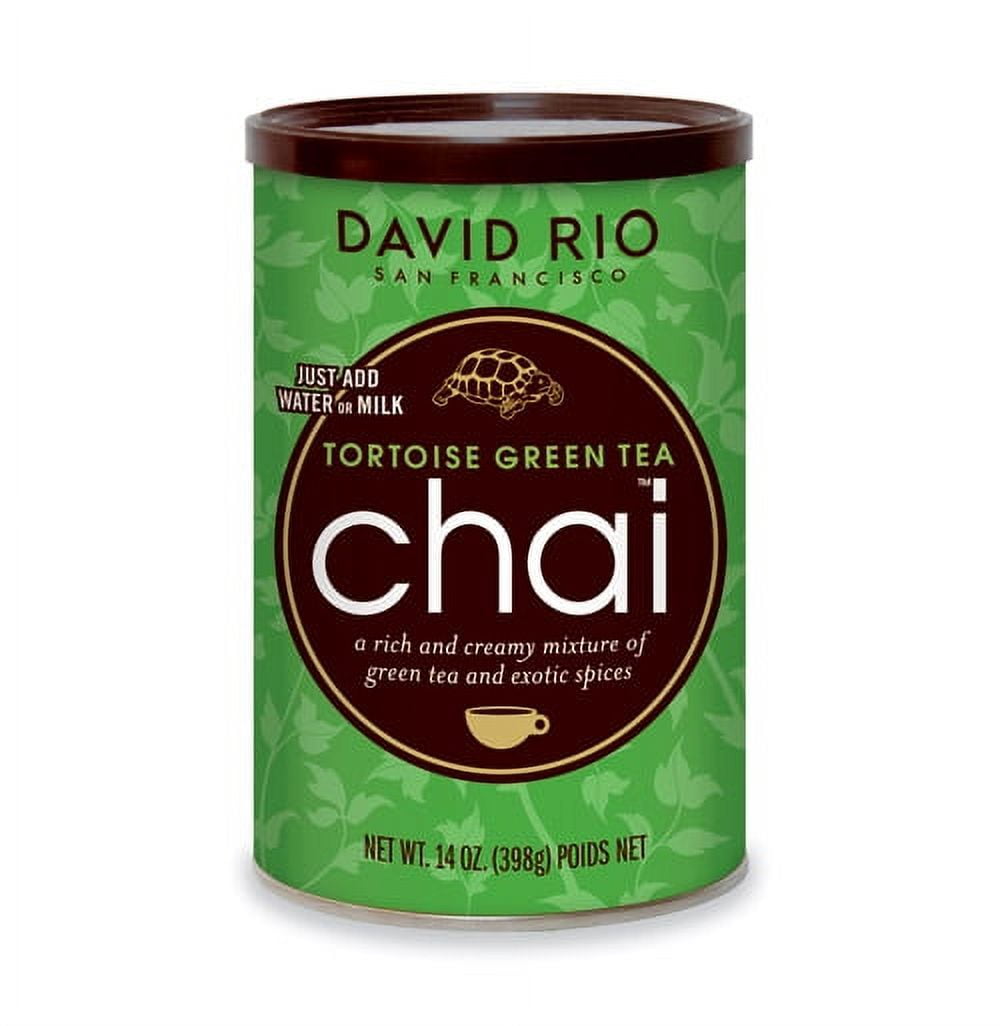 David Rio Tortoise Green Tea Chai, Powdered Tea, 14 Oz - Walmart.com