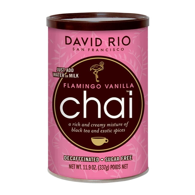 David Rio Vanilla Chai Powdered Tea cs 6/11.9 oz (Decaf Reduced Calorie ...
