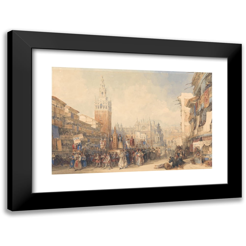 David Roberts 14x11 Black Modern Framed Museum Art Print Titled - Plaza ...