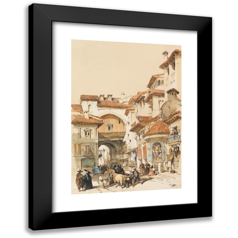 David Roberts 14x18 Black Modern Framed Museum Art Print Titled ...