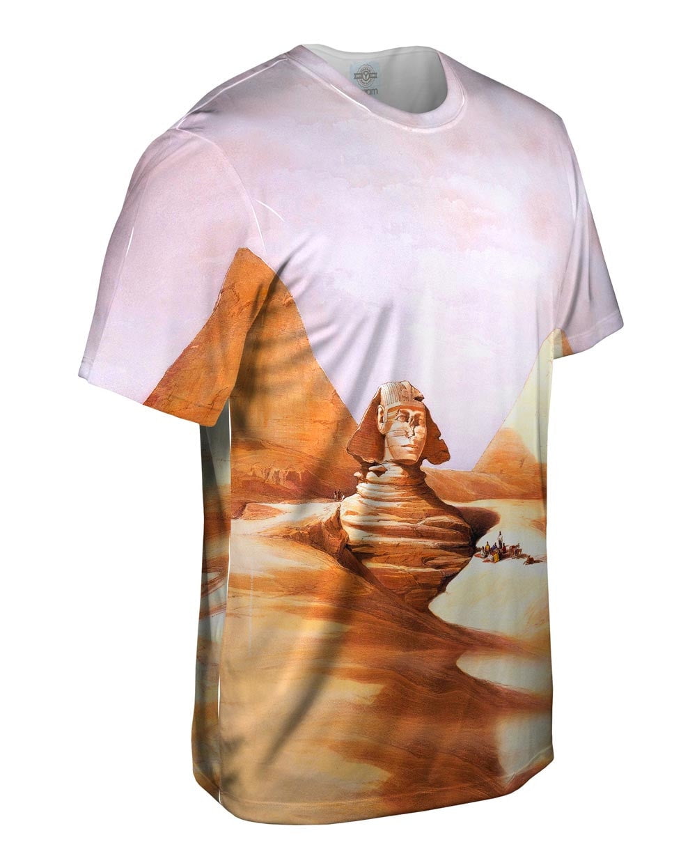 David Roberts - The Great Sphinx Pyramids Of Giza 1839 Mens T-Shirt All ...