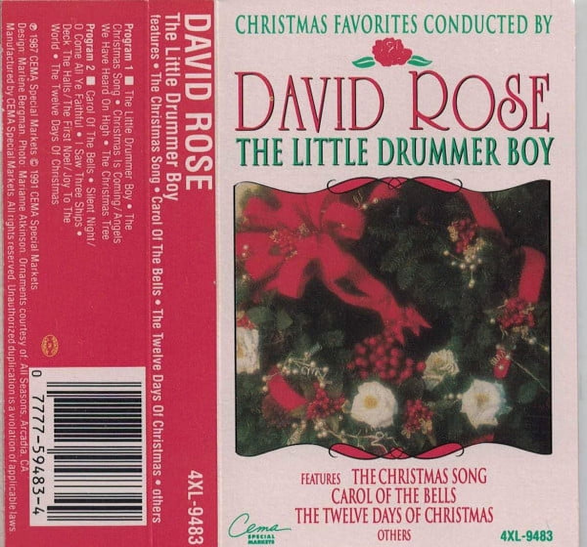 David Rose ‎– The Little Drummer Boy (Cassete) - Walmart.com