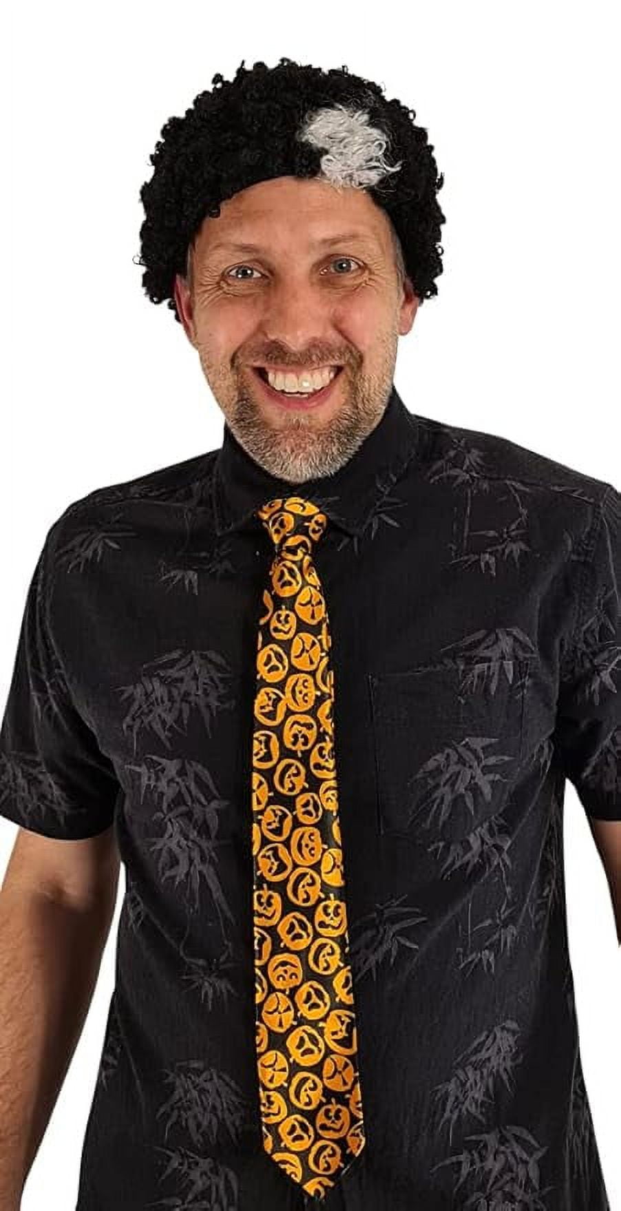 David. S Pumpkin Man Halloween Costume Dress Up - Wig and Black Pumpkin ...