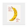 David Shrigley Banana Moment Arrived Funny Kitchen Poster Home Decor ...
