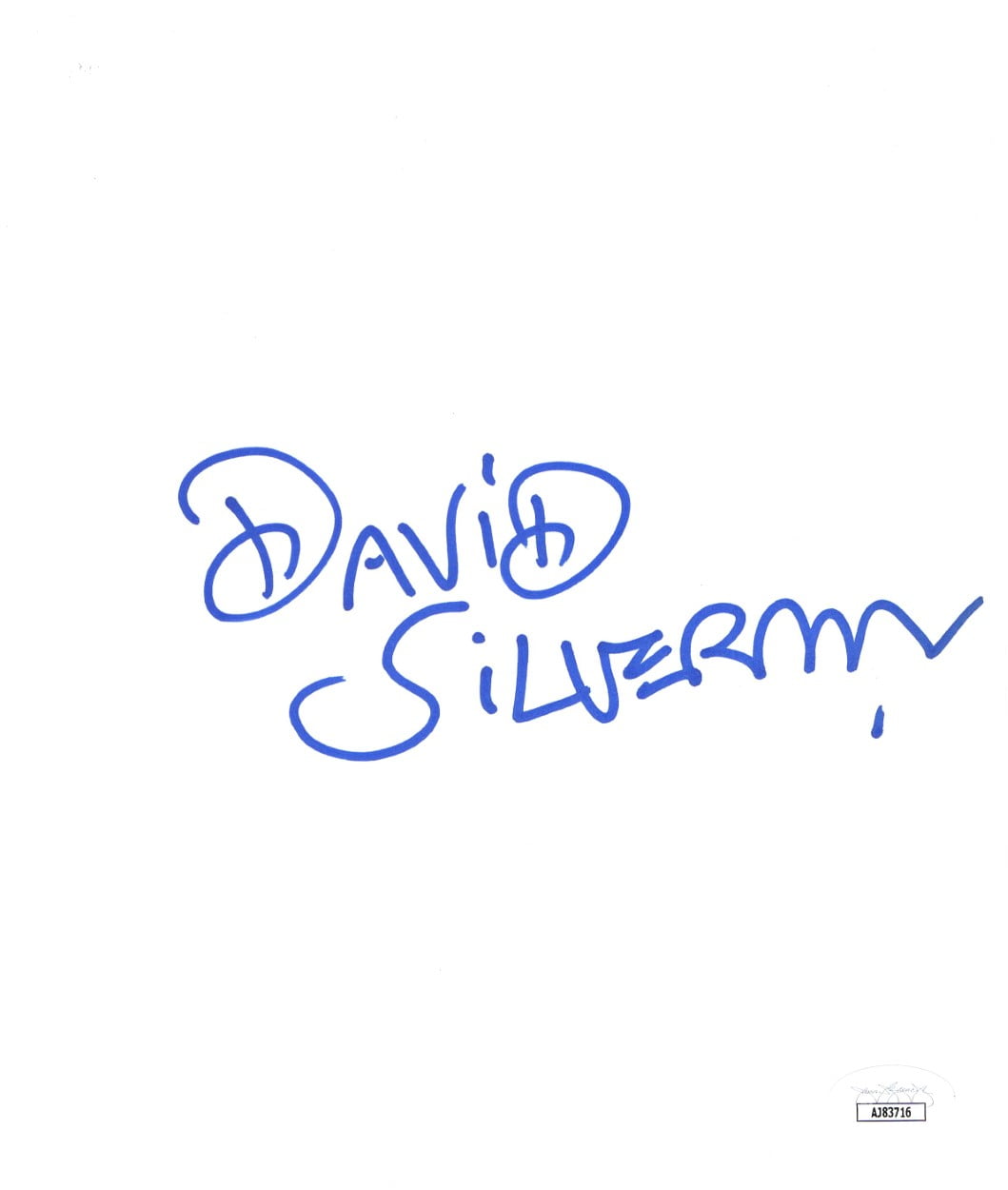 David Silverman Signed Autographed Cut Sigature The Simpsons Artist JSA ...