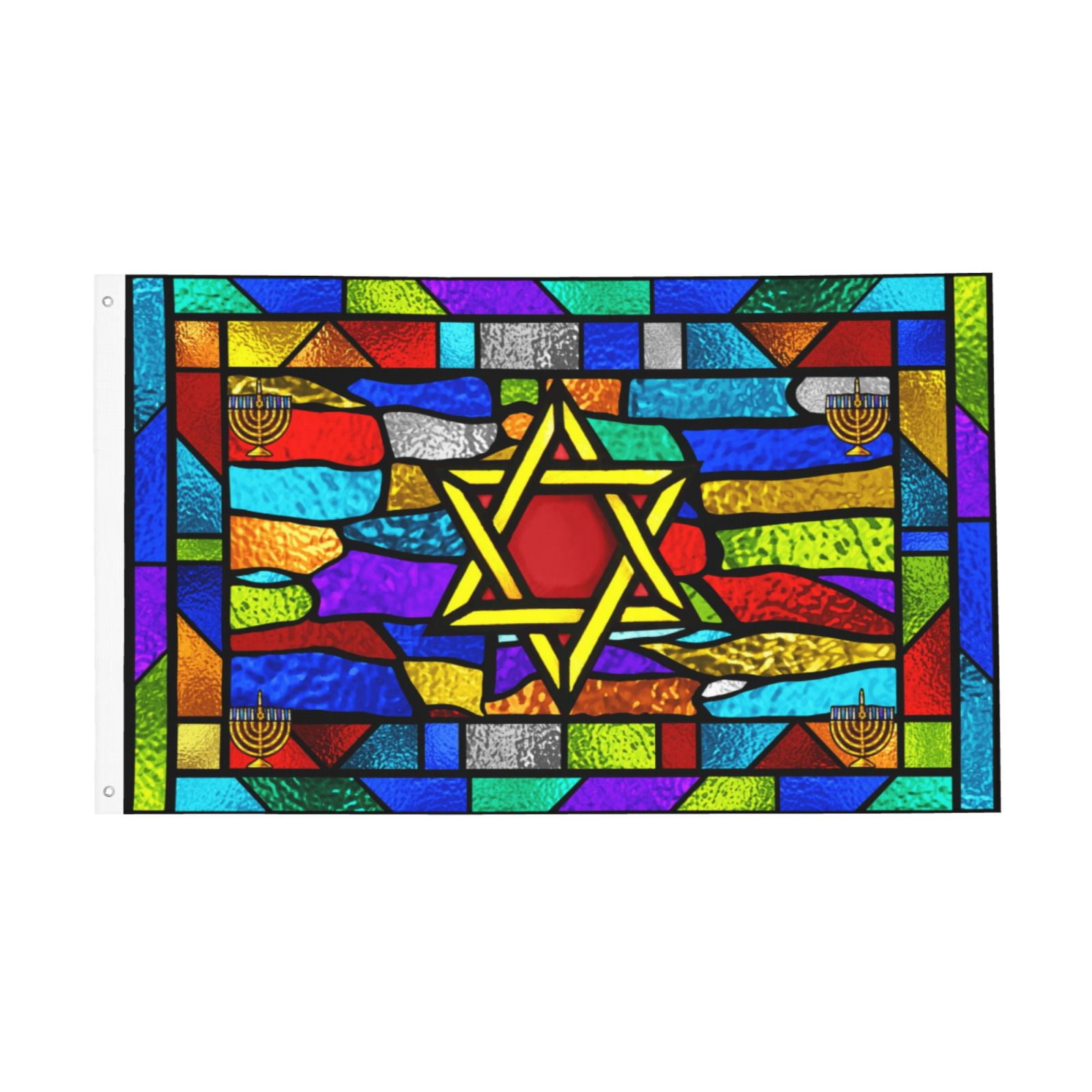 David Star Hanukkah Flag 3x5 Ft Outdoor Indoor With Grommet Garden Yard ...