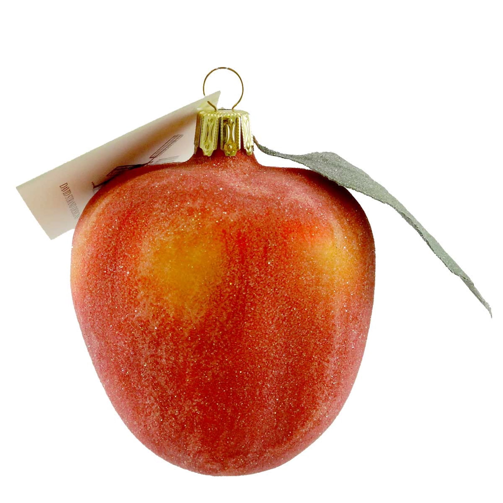 David Strand Designs APPLE Blown Glass Fruit Pie Red Christmas DSD0807201 - Walmart.com