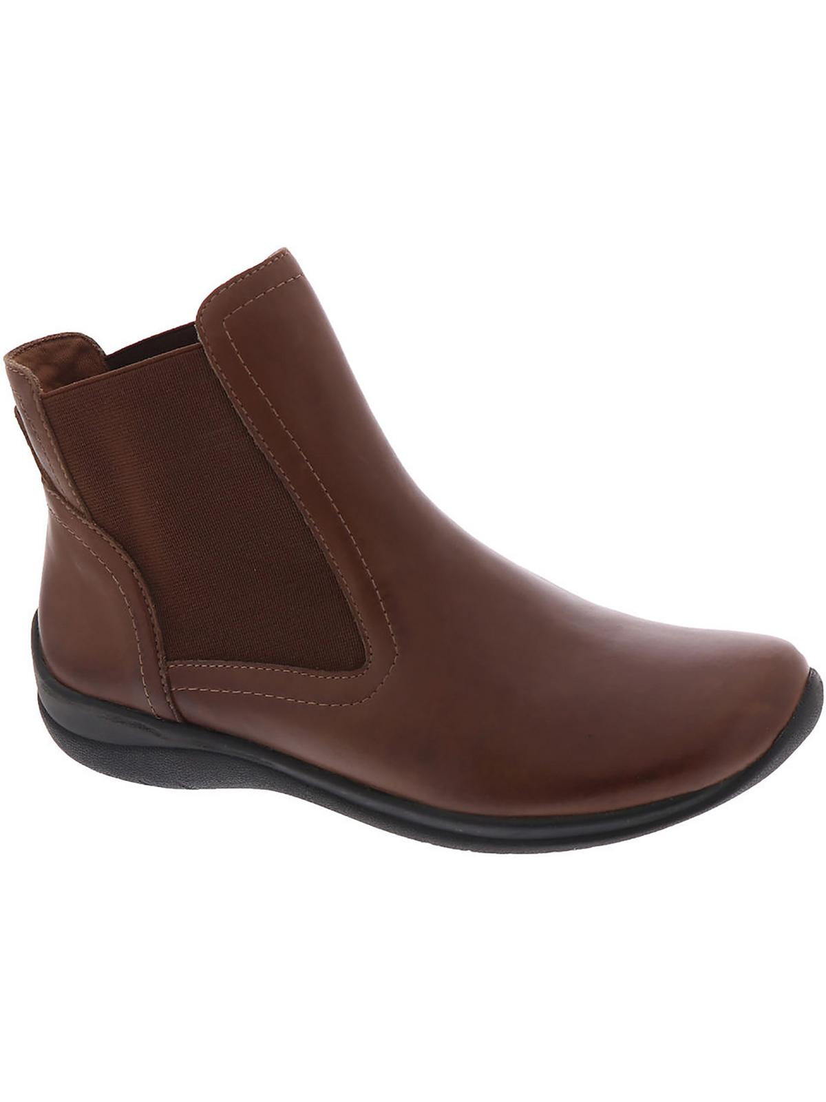 David Tate Womens Space Leather Chelsea Booties - Walmart.com