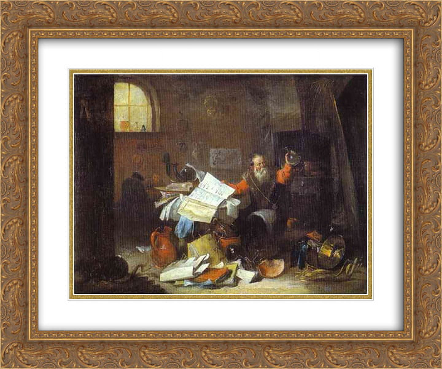 David Teniers the Younger 2x Matted 24x20 Gold Ornate Framed Art Print ...