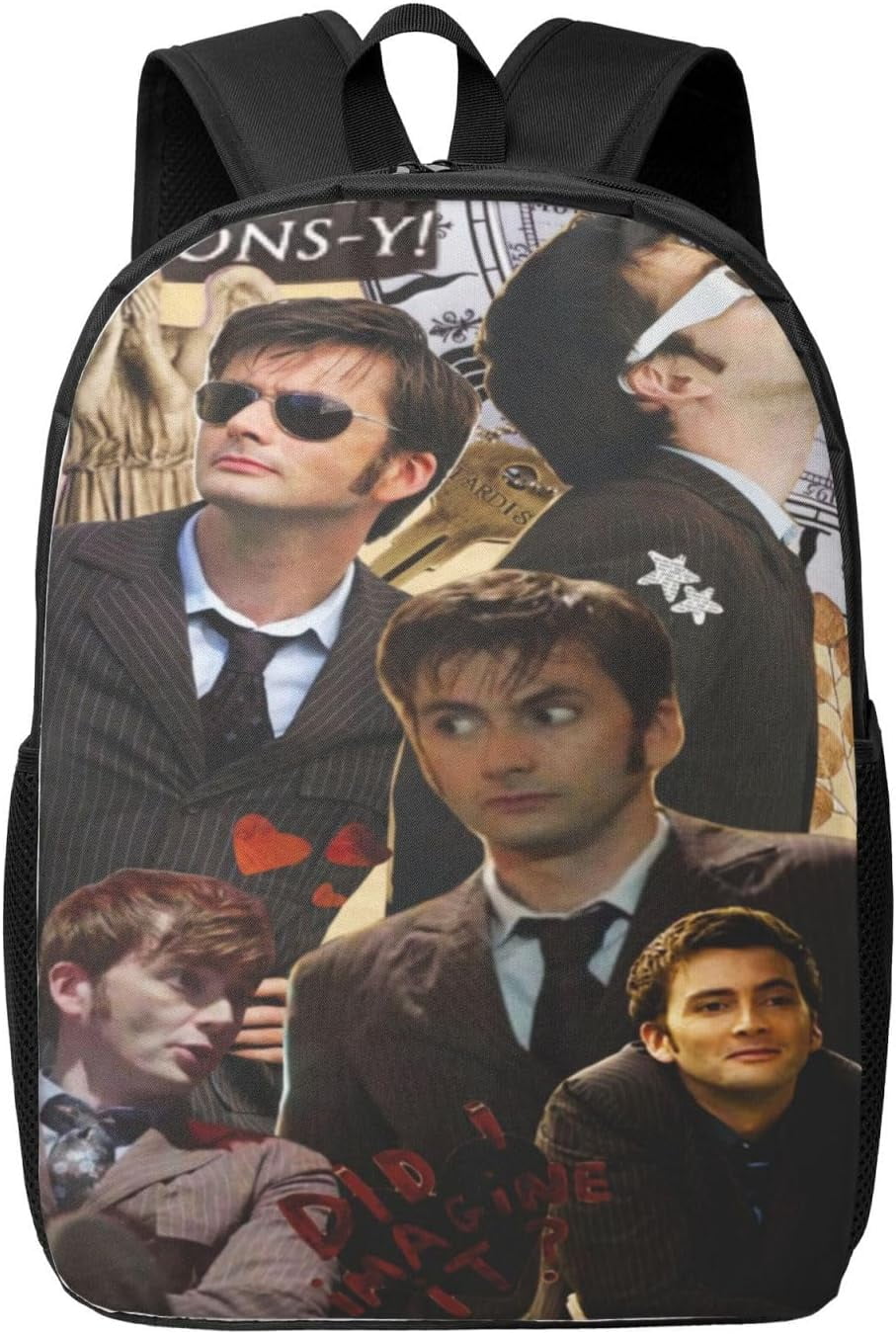 David Tennant Backpack Cartoon Backpack Lightweight Durable Travel ...