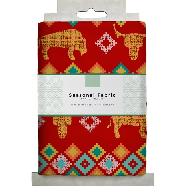 David Textiles 1 Yard x 44" Cotton Buffalo Sunset Precut Fabric ...