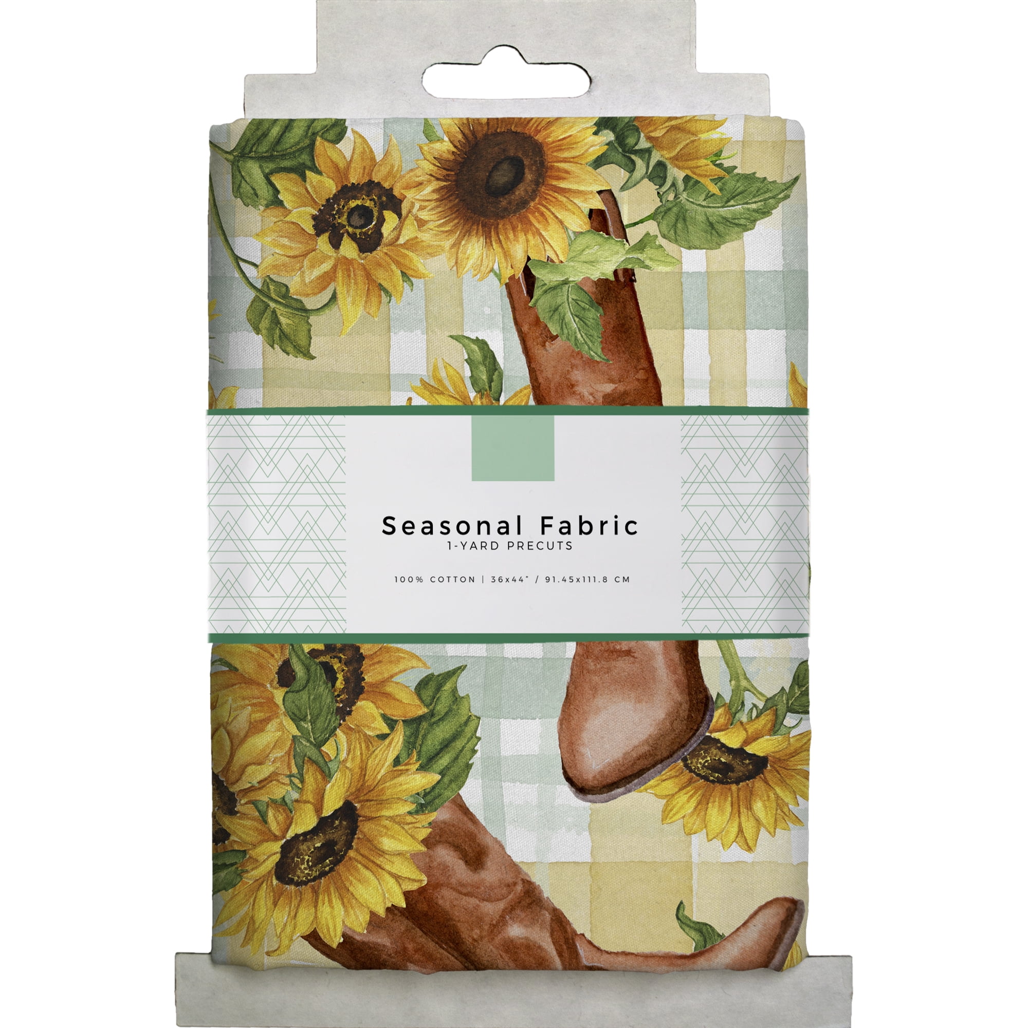 David Textiles 44" x 1 Yard Cotton Sunflower West Precut Fabric ...