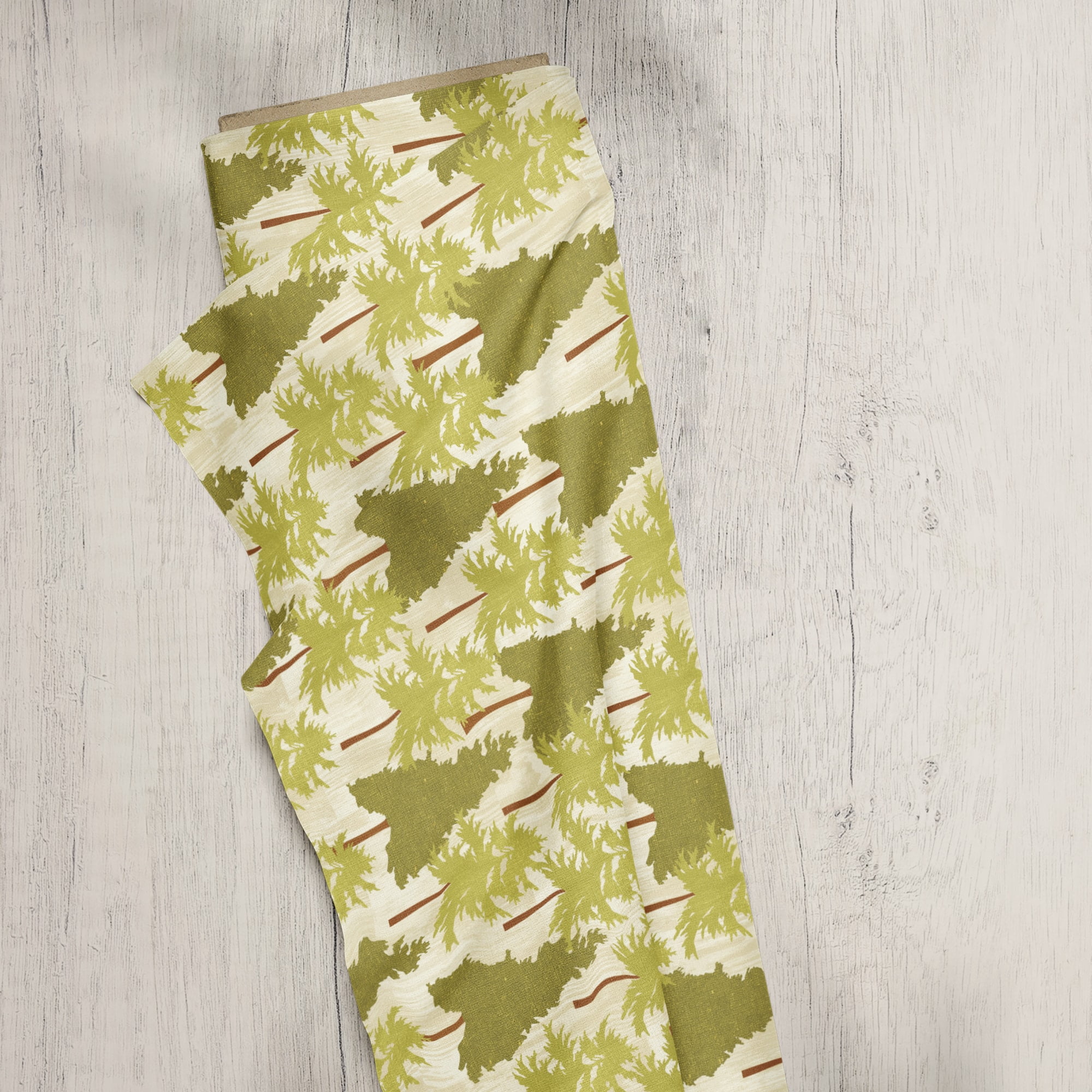 David Textiles 44" Cotton Lodge Trees Fabric 8 yd Bolt, Green - Walmart.com