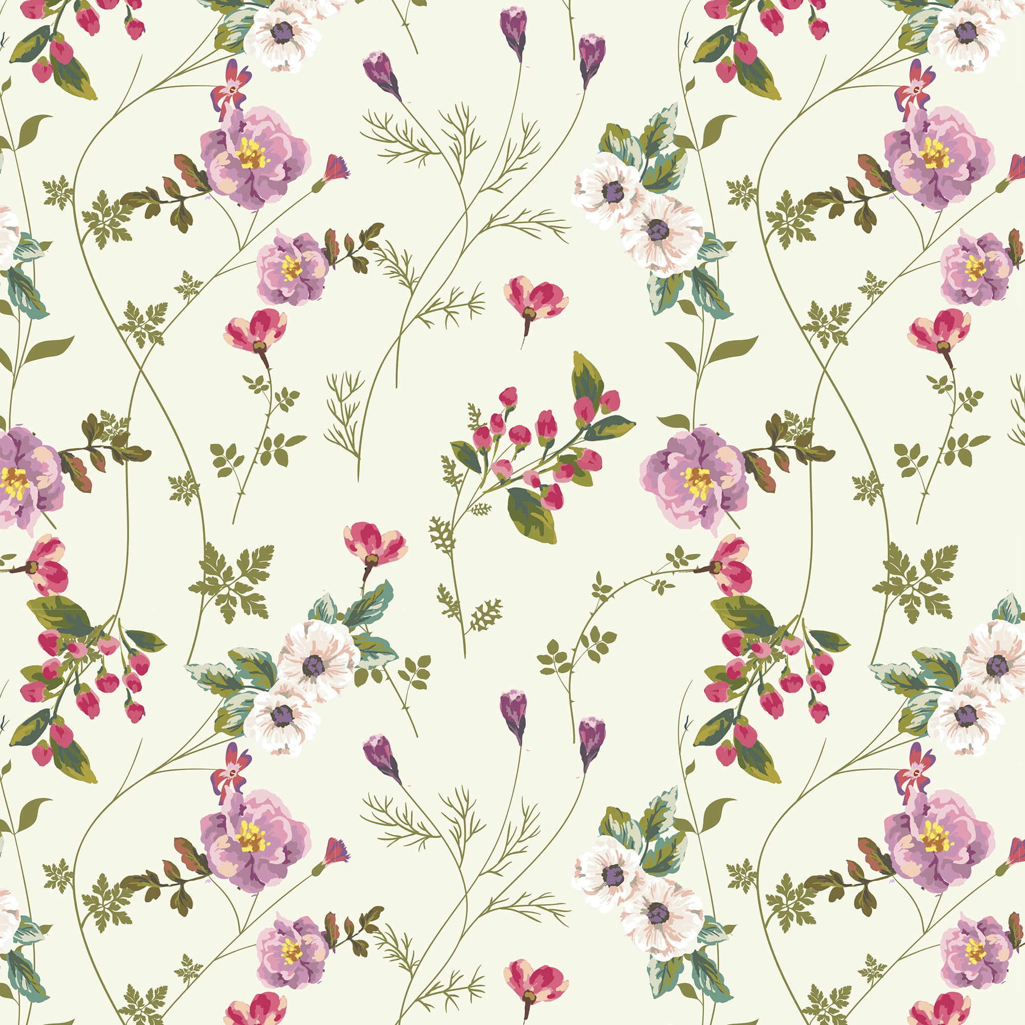 David Textiles 44 Cotton Prima Meadow Vines Fabric By The Yard Off