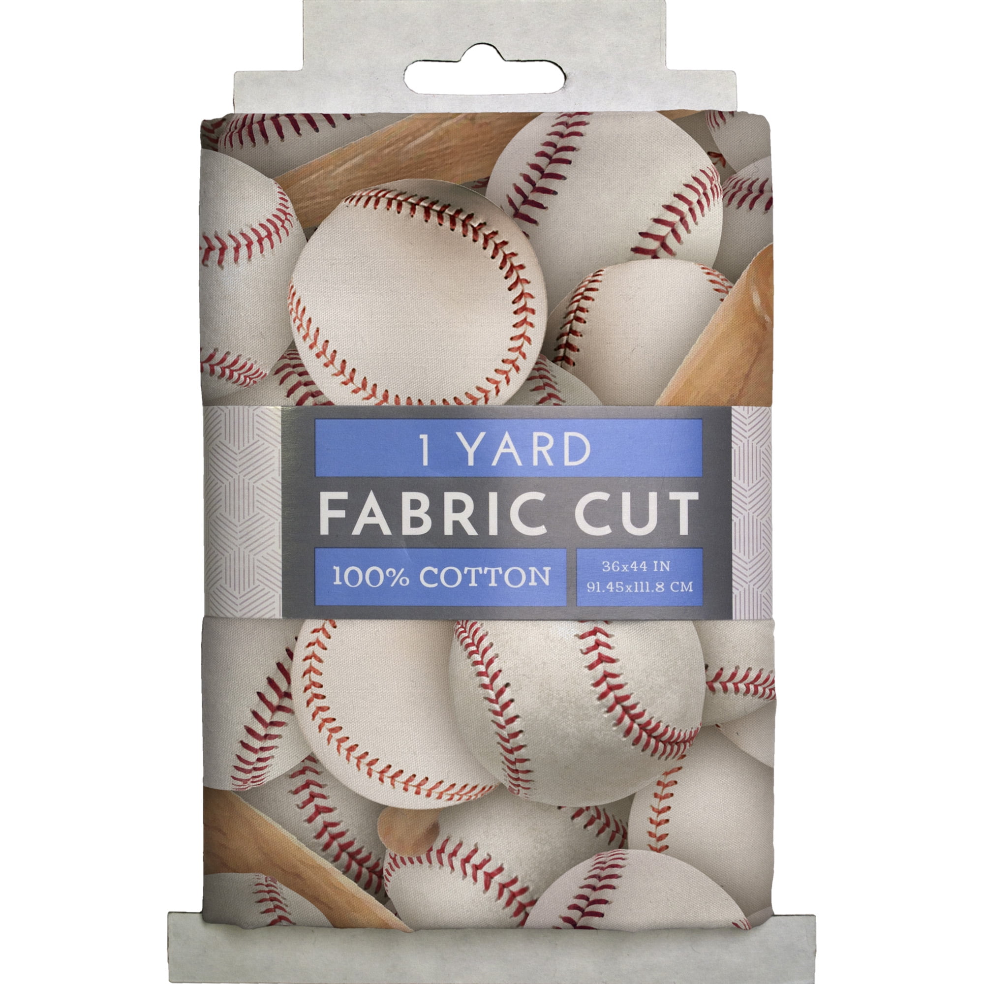 David Textiles 44" x 1 Yard Cotton Baseball and Bats Sewing & Craft ...