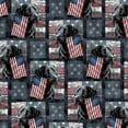 David Textiles American Patriotic Cute Labrador Multicolor 100% Cotton ...