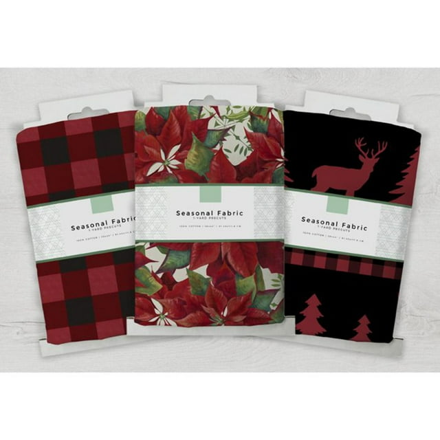 David Textiles Christmas 100% Cotton Precut Fabric Bundles - Walmart.com
