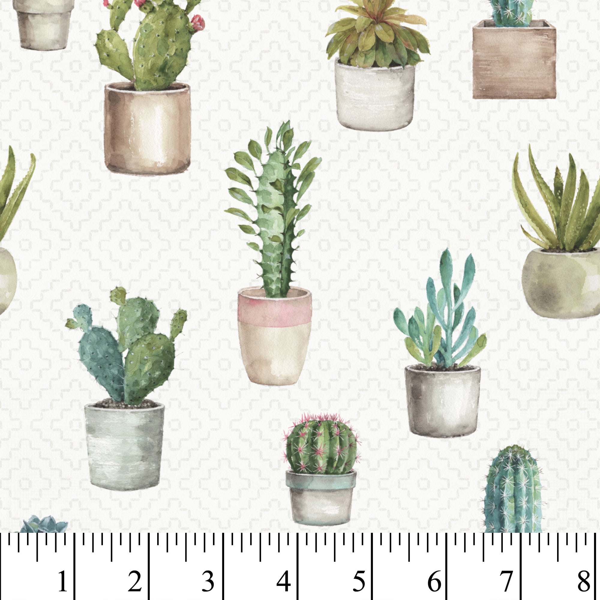 David Textiles Cotton Fabric Cactus Verde Collection 44 Inches ...