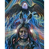 David Textiles Eagle Spirit Panel 35.5/44 100% Cotton Fabric sold by ...