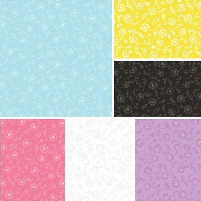 David Textiles Ellen's Floral 44" Cotton Fabric - Walmart.com