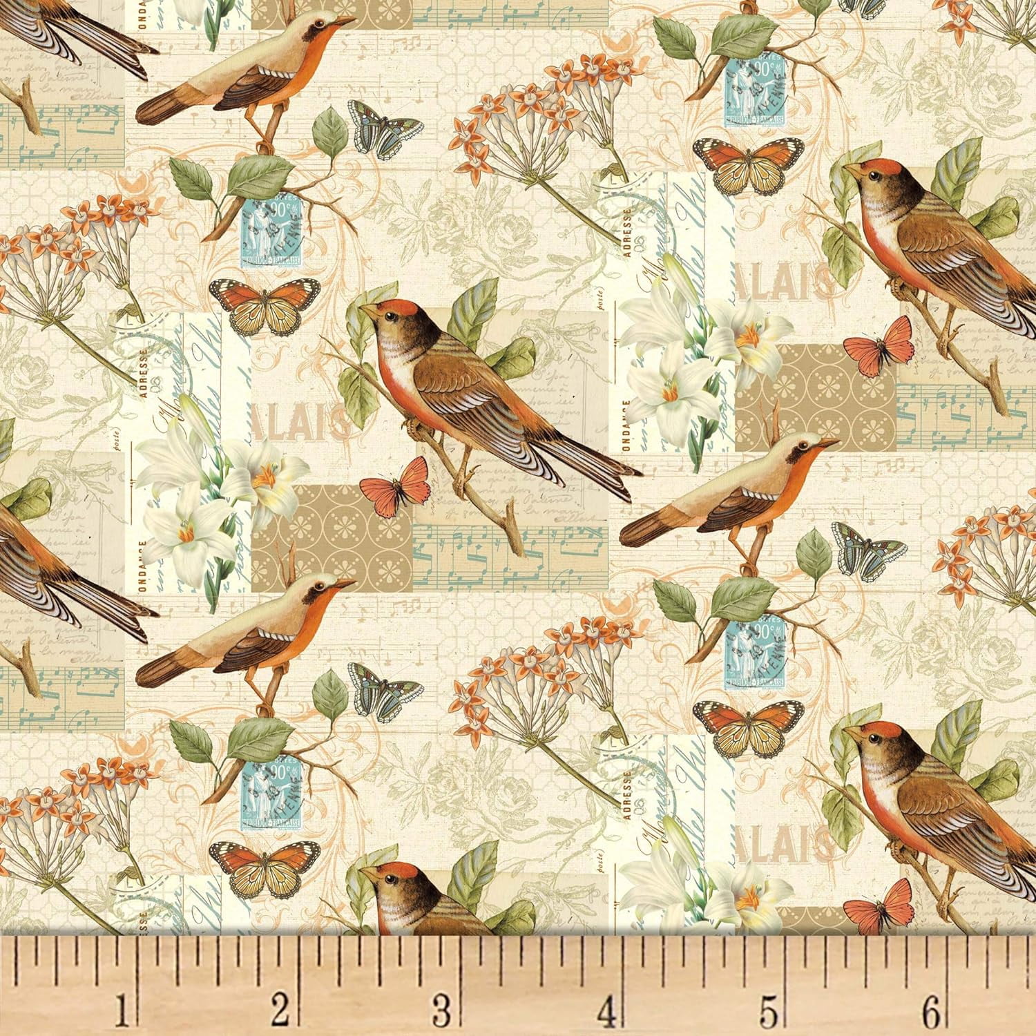 David Textiles Oak Avenue Scenic Fall Multi 100% Cotton Fabric sold by ...