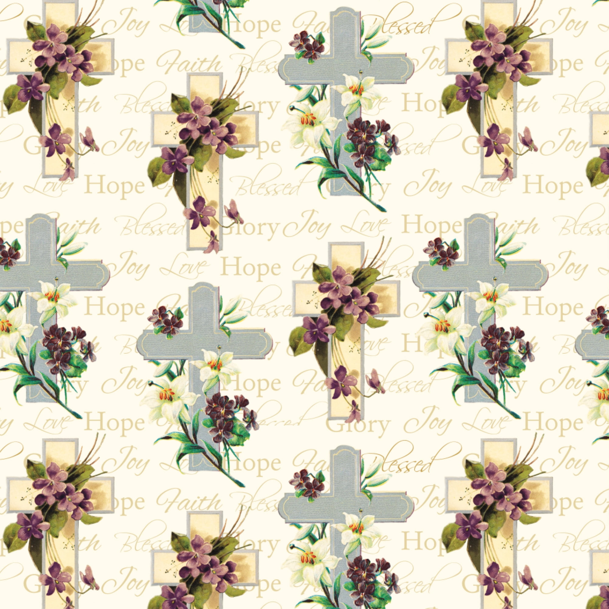 David Textiles Religious Faith 36" Cotton Sewing & Craft Fabric 1 yd ...