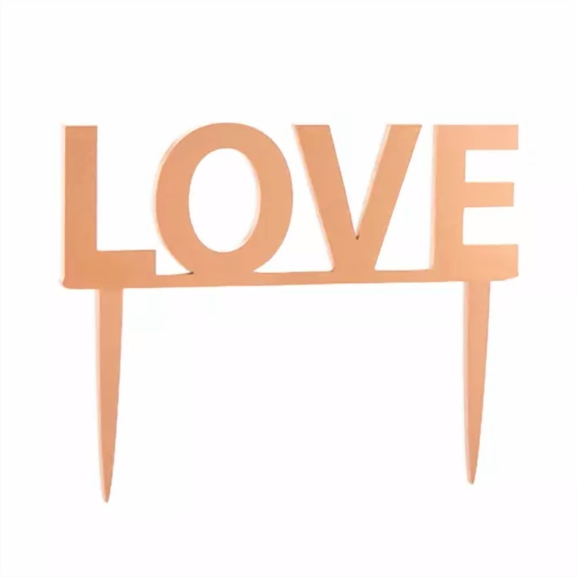 David Tutera™ Copper Love Cake Topper Rustic Wedding - Walmart.com