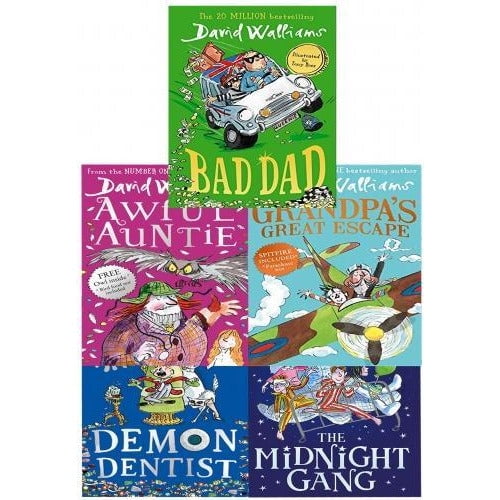 David Walliams 5 Books Set Collection (Series 2) (Midnight Gang, Bad ...