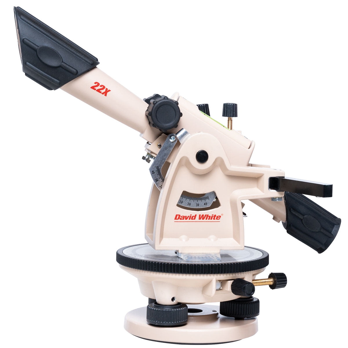 David White LT6-900 22X Optical Level-Transit with Sunshade & Movement ...
