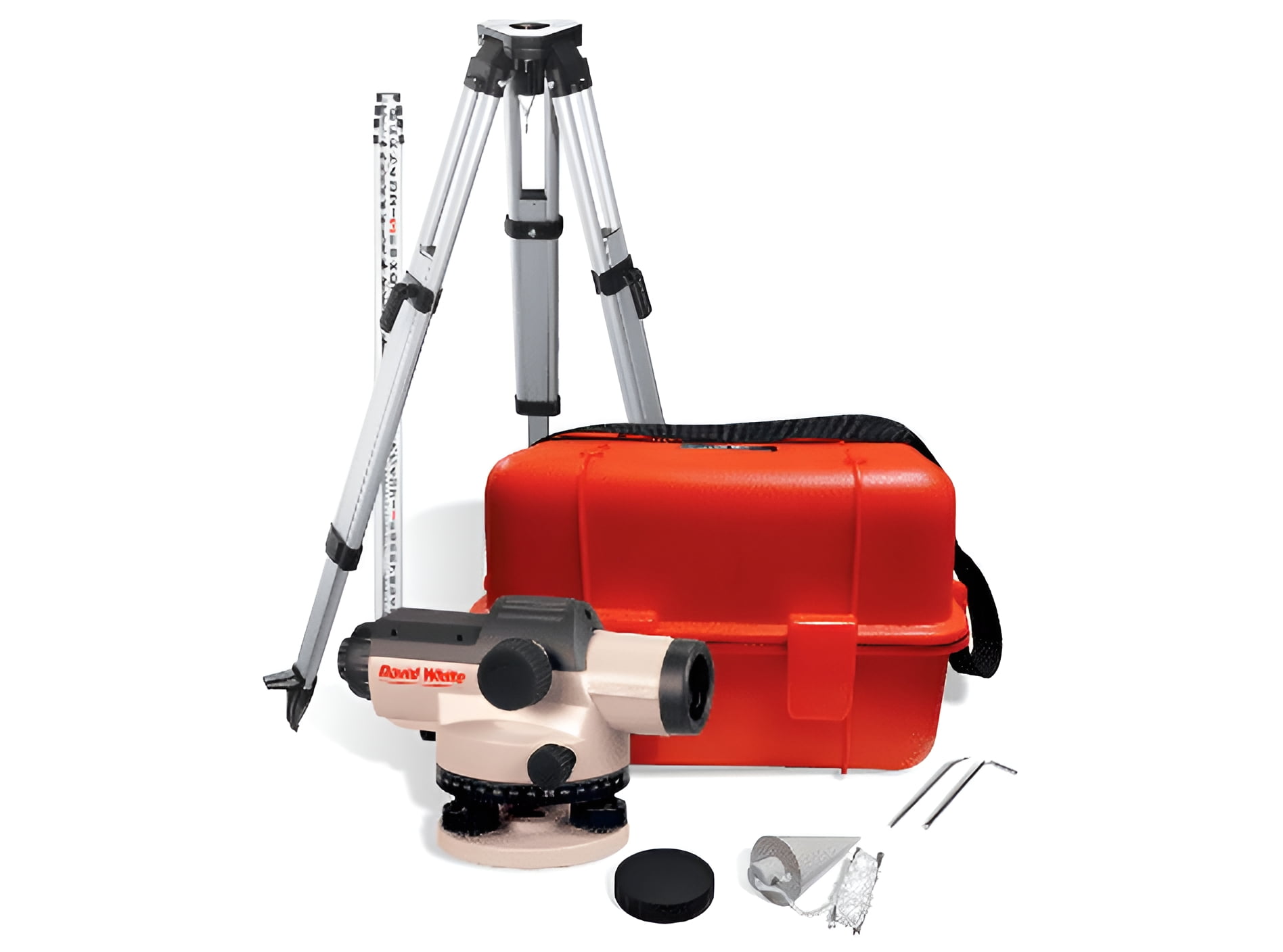 David White AL8-32 32-Power Automatic Optical Level Kit, Accuracy 3/32 ...