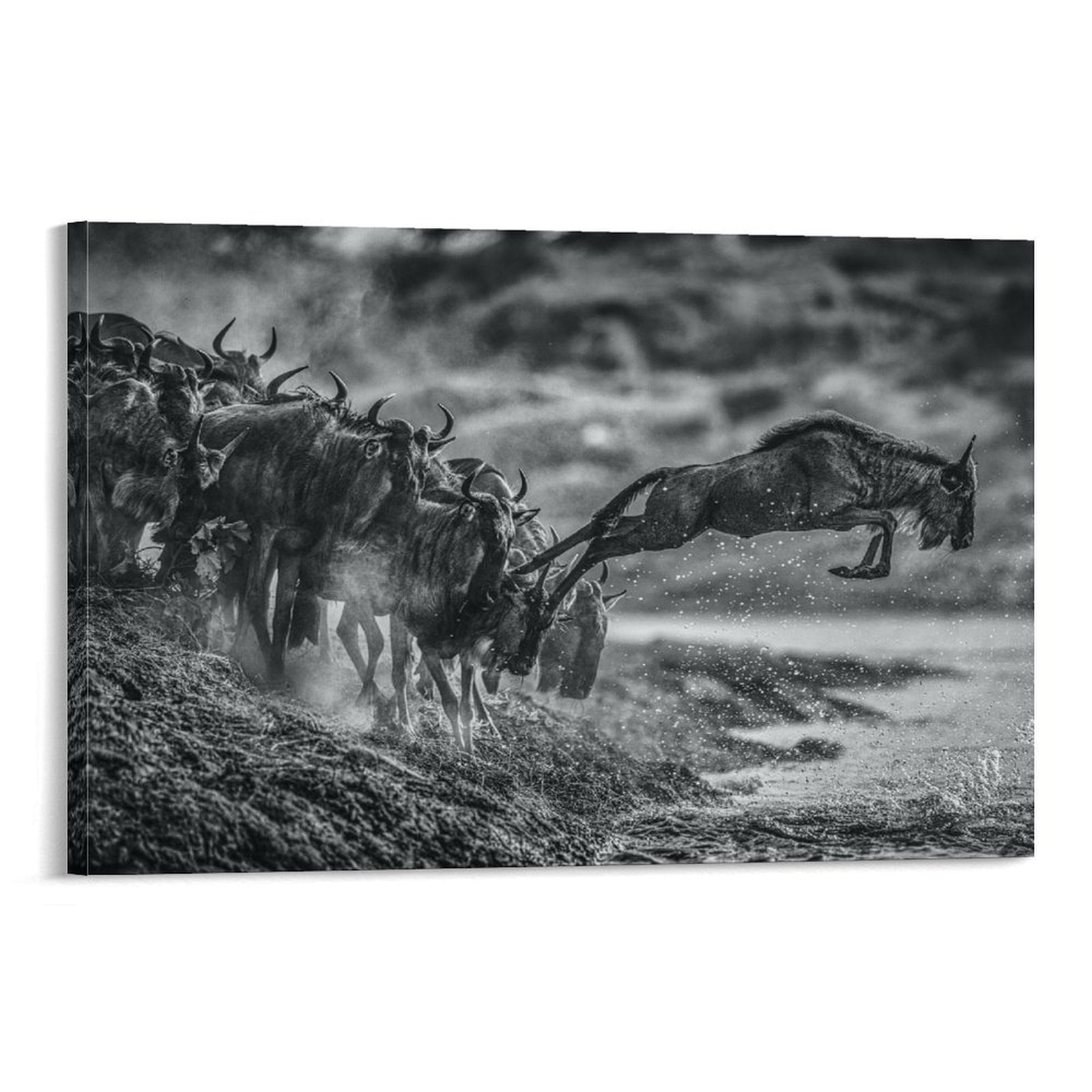 David Yarrow-Be The Leader ⁣-wildlife Black And White Art Poster ...