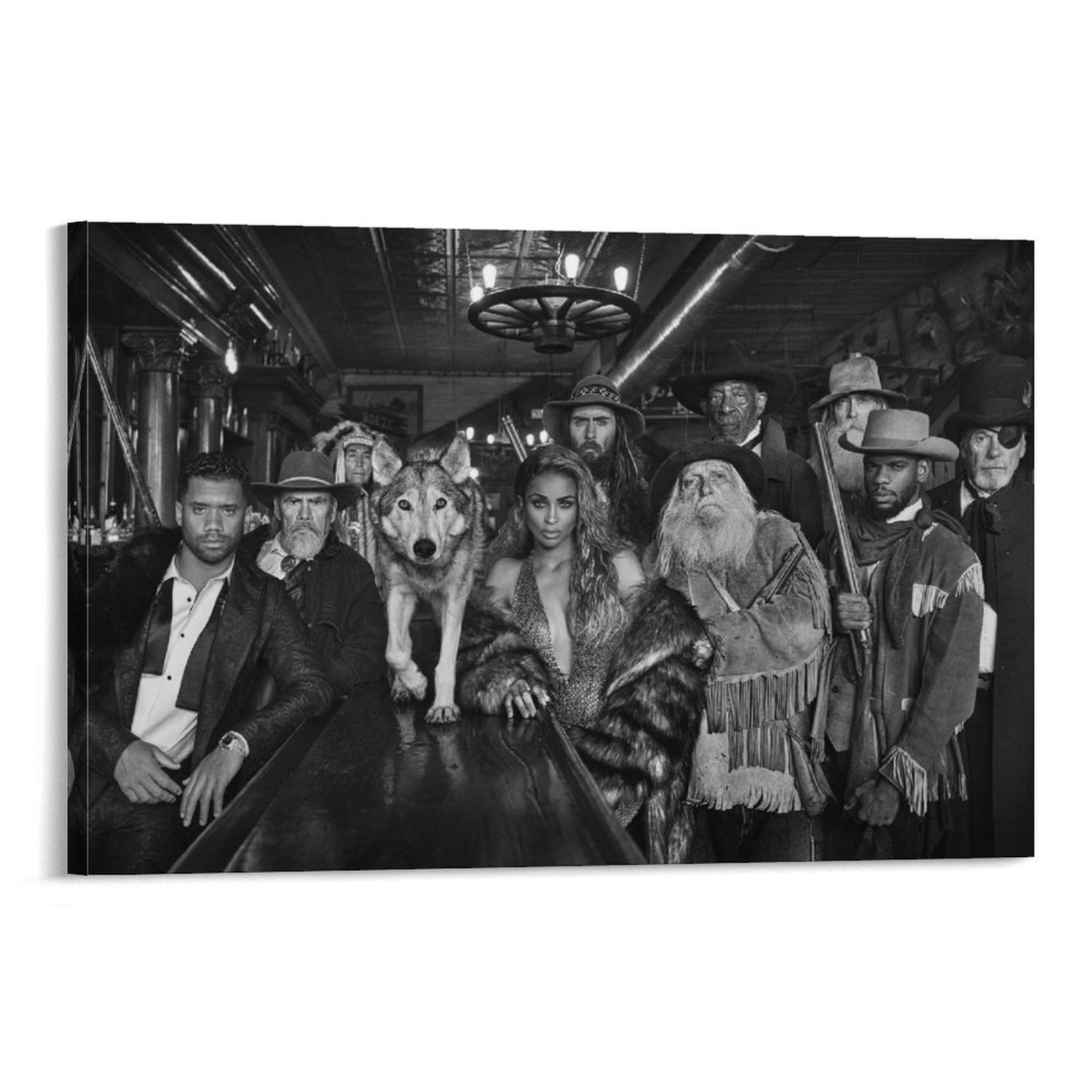 David Yarrow-Persons of Interest-wildlife Black And White Art Poster ...