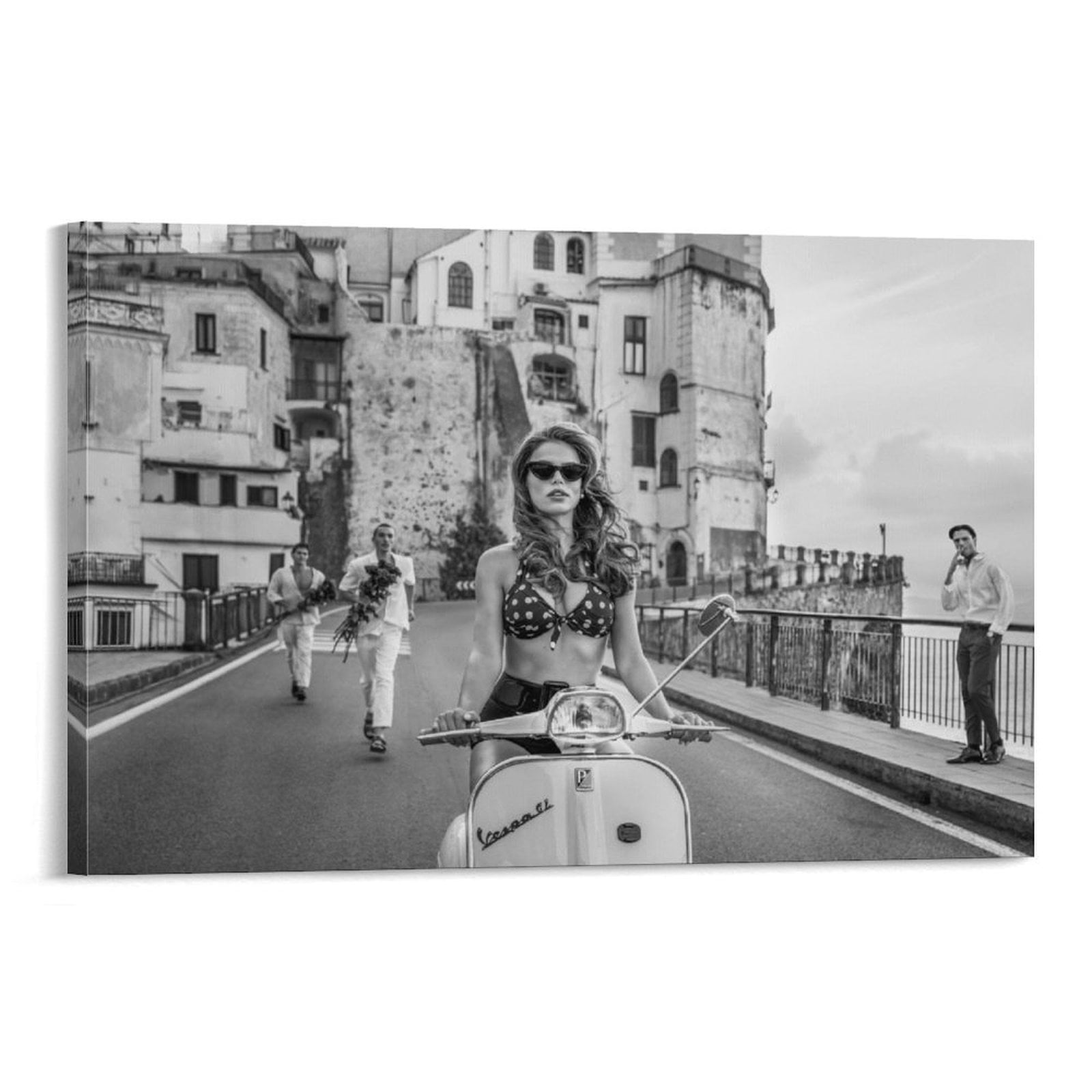 David Yarrow-The Road to Amalfi-wildlife Black And White Art Poster ...