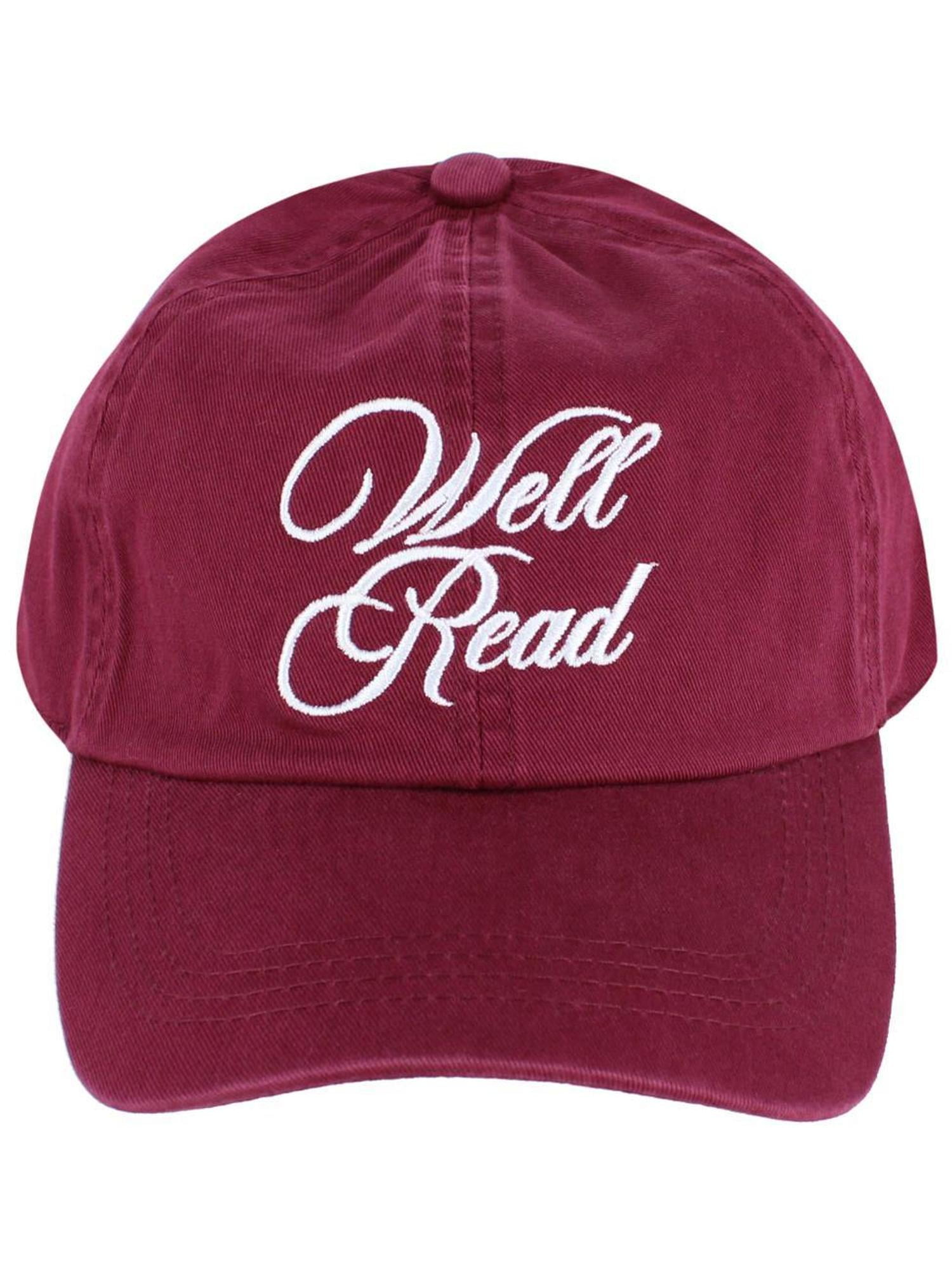 David & Young Well Read Washed Embroidered Baseball Cap (Women ...